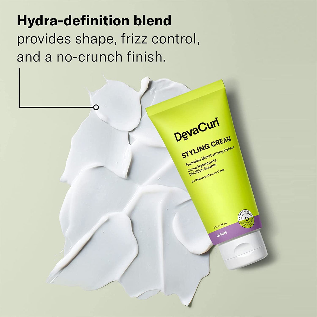 DevaCurl Styling Cream Touchable Moisturizing Definer, 3 fl. oz ...
