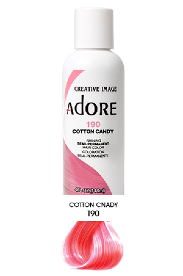 Adore-1 Semi Permanent Hair Color (4 oz)- 190 Cotton Condy – Canada ...